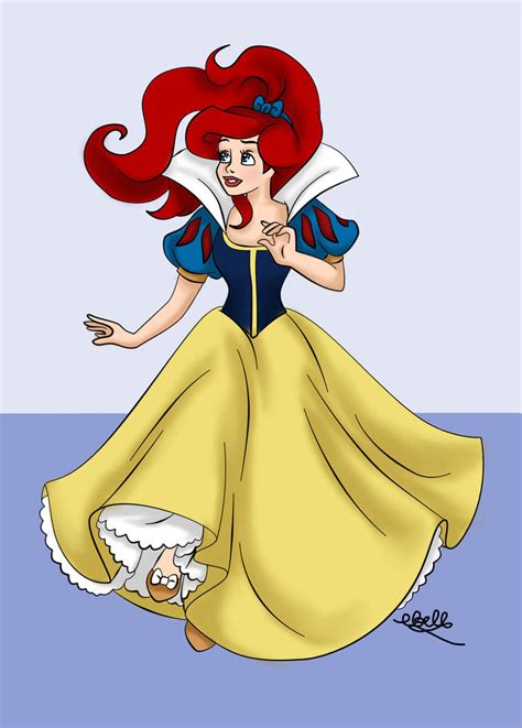 Ariel As Snow White By Eponinelle On Deviantart