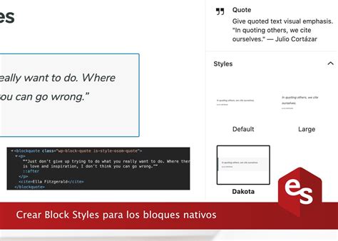 Crear Block Styles o estilos personalizados para los bloques nativos Desarrollo Web by esther solà