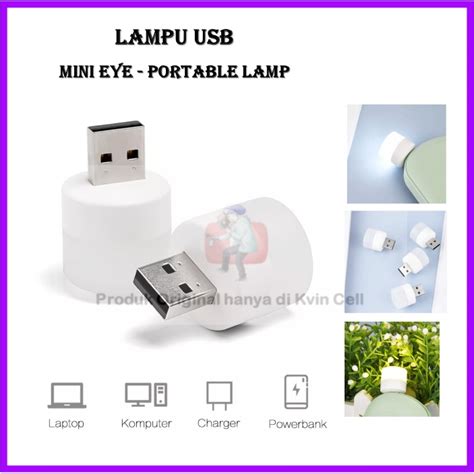 Jual Lampu Usb Mini Led Terang Tidur Powerbank 1 Watt Warna Stick