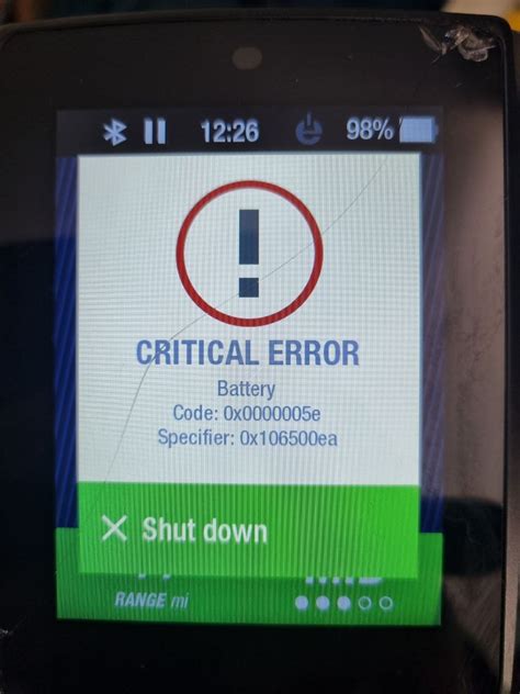 Haibike Flyon Critical Error System Response Critical Error Battery