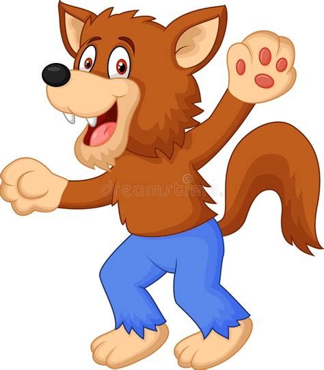 Smiling Cartoon Werewolf Stock Vector Image 46947744