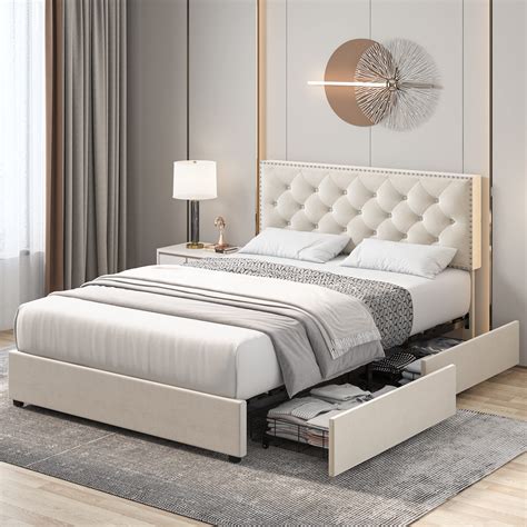 Modern Bed Frame With Storage