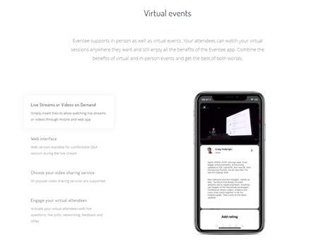 a virtual event app and website using the eventee platform upwork