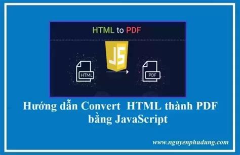 hướng dẫn convert html thành file pdf bằng javascript