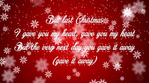 Last Christmas I Gave You My Heart Lyrics