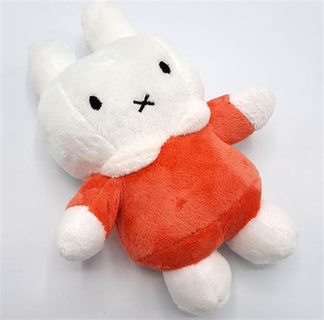 Nijntje Knuffel Miffy Met Rammelaar Pluche Speelgoed Oranje