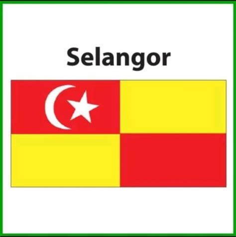 Selangor Flag 3x6ft Bendera Selangor 3x6ft Polymesh Lazada