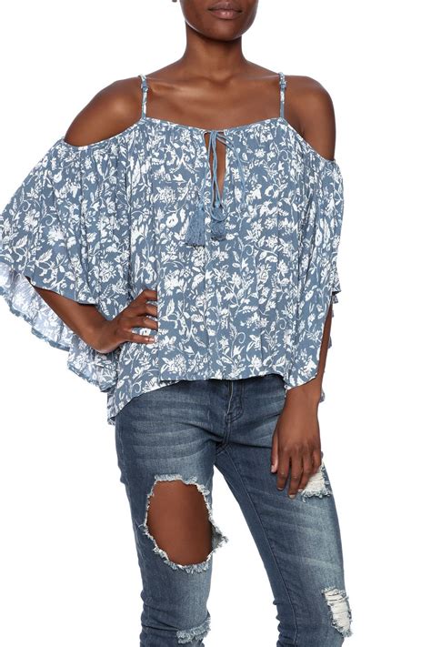 Cold Shoulder Tassle Top Tops Top Outfits Clothes
