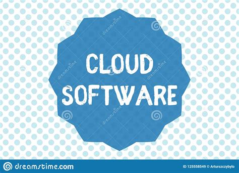 Writing Note Showing Cloud Software Business Photo Showcasing Programs