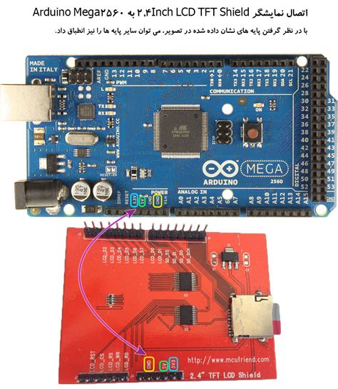 کمک برای راه اندازی شیلد Lcd Tft 24 با آردوینو مگا انجمن های تخصصی