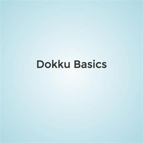 dokku basics