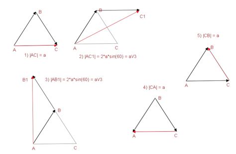 Дан равносторонний треугольник АВС со стороной а Найдите 1 векторы АВ ВС 2 векторы АВ