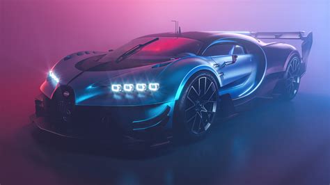 Bugatti Neon Wallpapers Wallpaper Cave