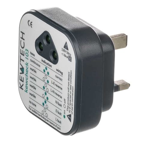 Kewtech Kewcheck Mains Wiring Tester Kewcheck Socket Tester