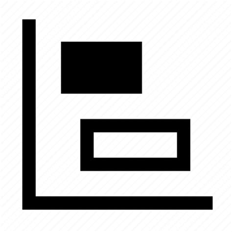 chart graph data visualization bar horizontal floating icon