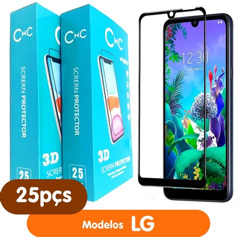Película De Vidro 3d Grosso Caixa Fechada Com 25un Lg No Atacado