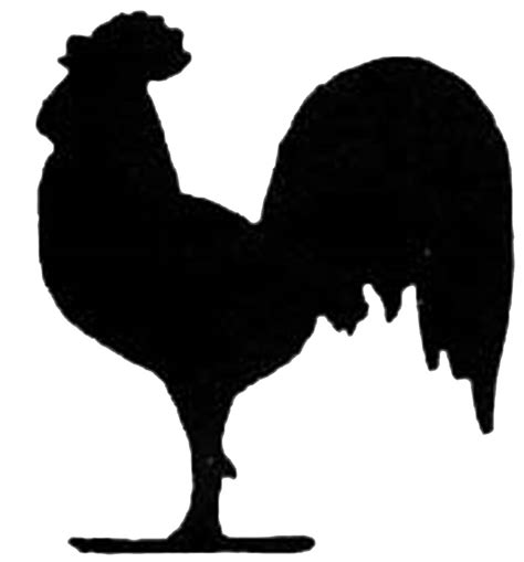 Rooster Weathervane Silhouette At Getdrawings Free Download