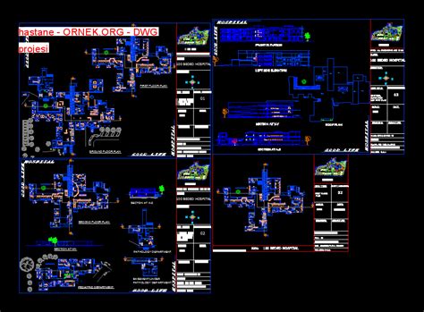 Hastane Dwg Projesi Autocad Projeler