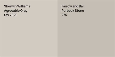 Sherwin Williams Agreeable Gray Vs Farrow And Ball Purbeck Stone