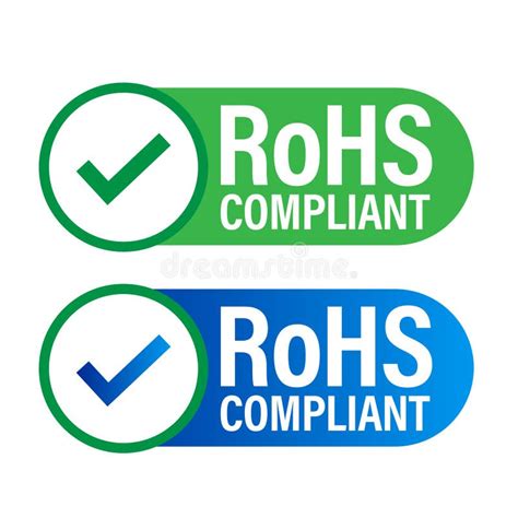 RoHS Compliant Symbol Label Quality Mark RoHS Icon Restriction Of