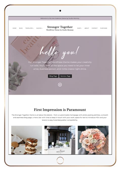 Stronger Together WordPress Premium Theme By Studio Mommy Studio Mommy