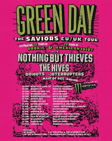 Unveiling The Green Day Saviors Tour Setlist 2024 Usa