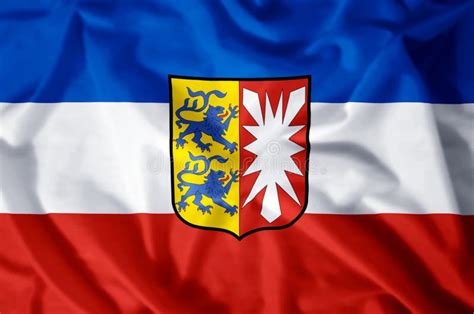 Schleswig Holstein Germany Flag Illustration Stock Illustration