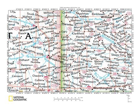 Big Sioux River Minnesota River Drainage Divide Area Landform Origins