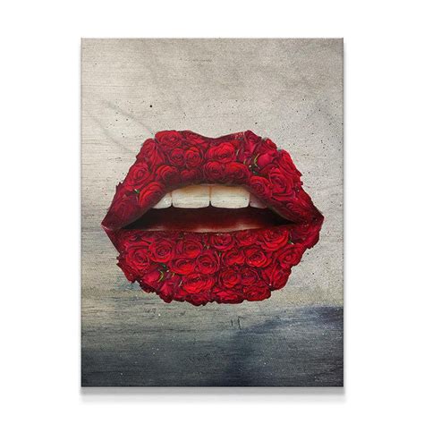 Lips Canvas Art Wall Art Prints And Originals Ikonick