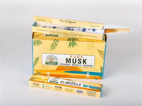 Incenso Indiano Massala Premium Musk Namaste India Lotus Loja