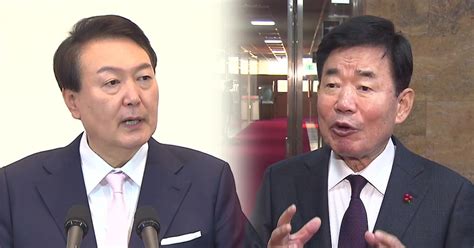 尹·김진표 선거구제 개편현실화까진 첩첩산중