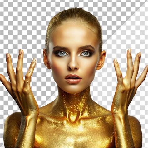 Premium Psd Psd Of A Golden Skin Model Girl Beautiful Sensual Young