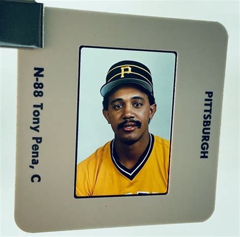 Mlb 1983 Promotional Color Slide N088 Pittsburgh Pirates Tony Pena Ebay