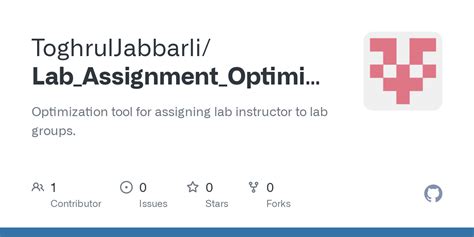 Github Toghruljabbarli Lab Assignment Optimization Tool Optimization