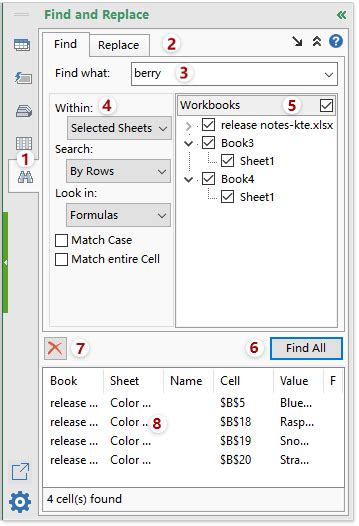 Navigation Pane List Sheets Workbooks Columns And Names In Excel