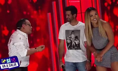 Angie Arizaga y Stefano Peschiera tuvieron esperado encuentro en Sí va