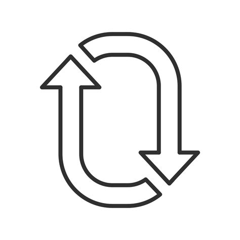 Arrow Cycle Open Circle Arrows Refresh Reverse Upwards Downwards Arrow Refresh Symbol Icon