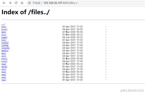 nginx 配置错误导致漏洞（目录遍历漏洞）——漏洞复现nginx在配置别名 alias 的时候 如果忘记加 将造成一 掘金
