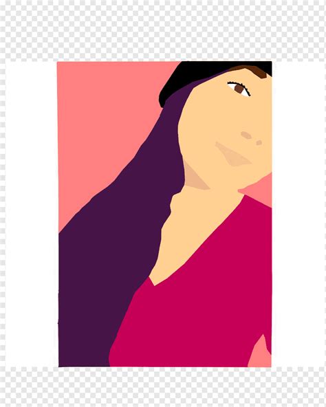Caricatura rosa m hombro autorretrato púrpura Violeta texto png