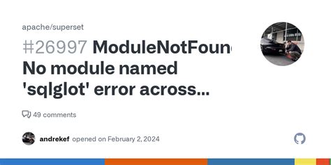 Modulenotfounderror No Module Named Sqlglot Error Across Many
