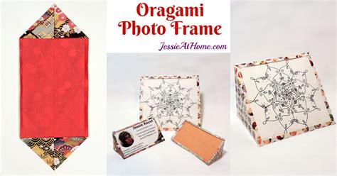 Origami Photo Frame Make This Any Size You Want Jessie At Home