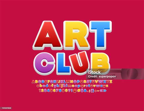 3d 아이 글꼴 벡터 화려한 엠 블 럼 아트 클럽 0명에 대한 스톡 벡터 아트 및 기타 이미지 0명 개념 개념과 주제