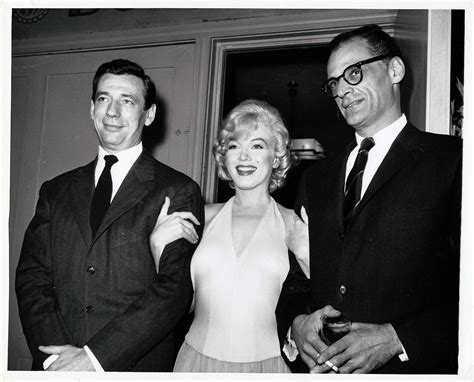 MARILYN MONROE ARTHUR MILLER YVES MONTAND 1960 BTS Photo By