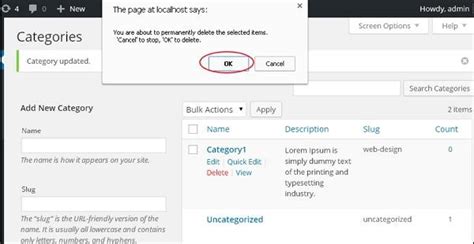 wordpress 删除类别 w3cschool