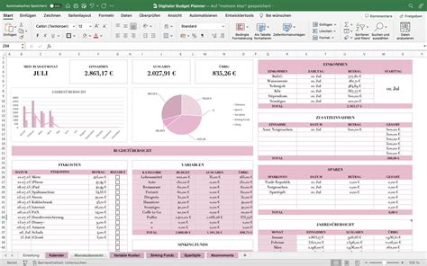 Cute Excel Templates