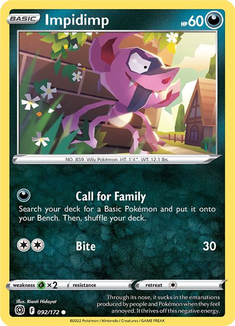 Serebii net Pokémon Card Database Brilliant Stars Impidimp