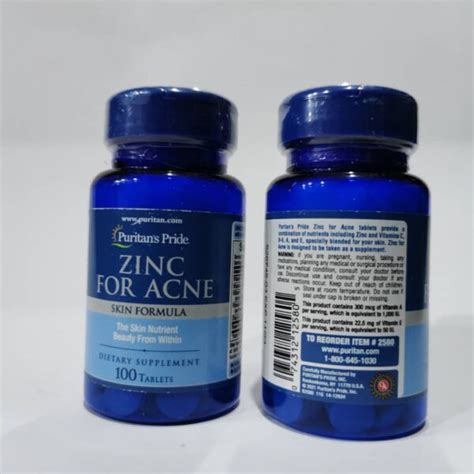 Puritans Pride Zinc For Acne Avana Beauty WORLD
