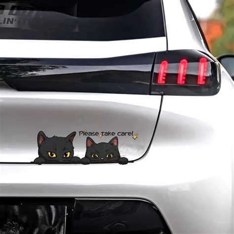 Cartoon Cat Stickers Car Stickers Cartoon Stickers Reflective Stickers