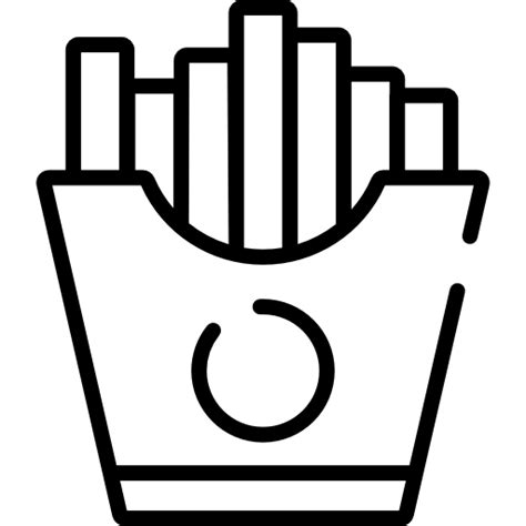 Papas Fritas Icono Gratis
