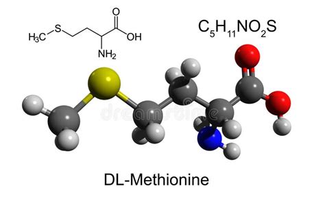Chemical Formula Structural Formula And 3d Ball And Stick Model Of Dl